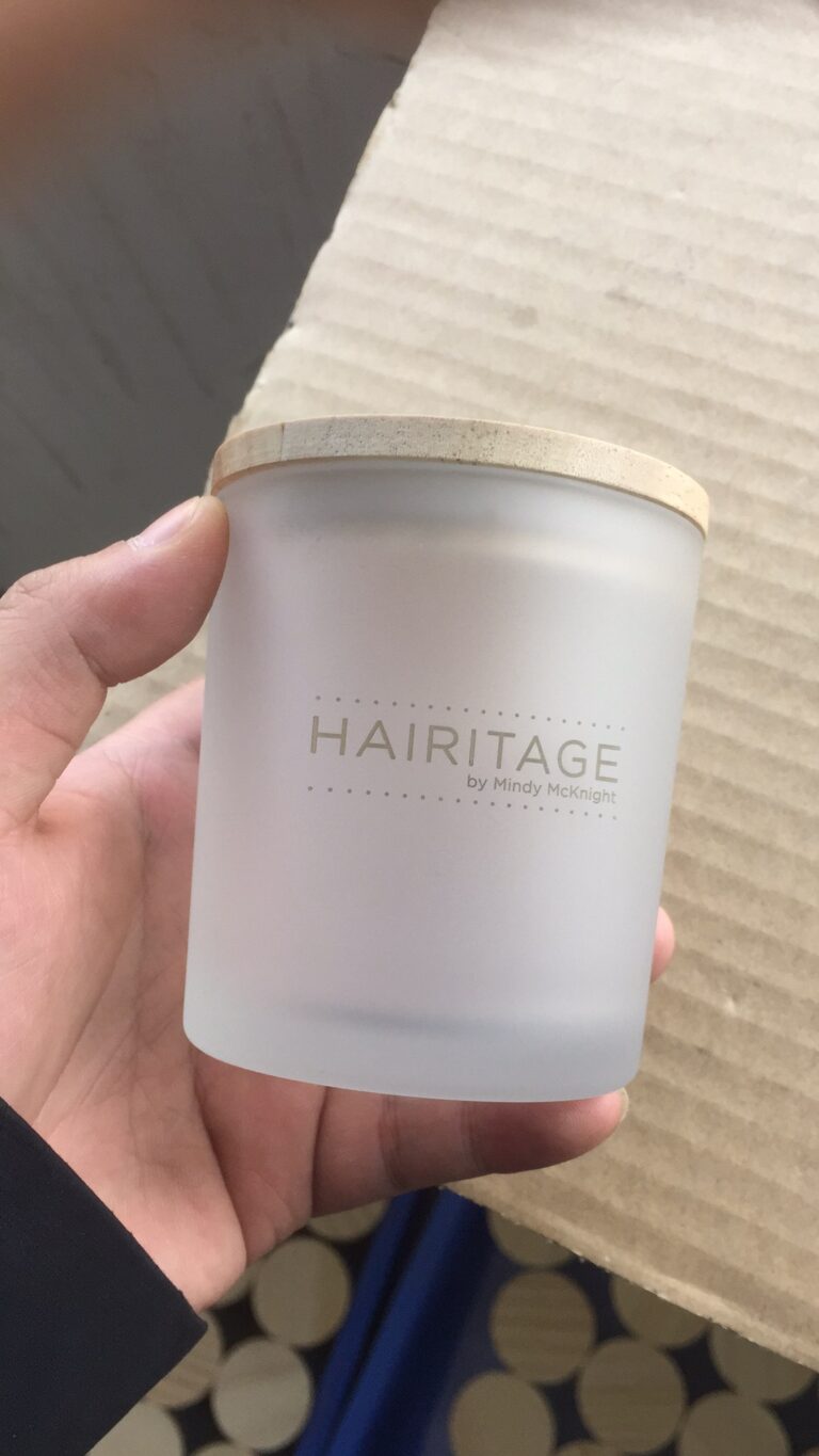 6.4 oz 40 hour burning soy candle with frosted jar and wooden lid ...